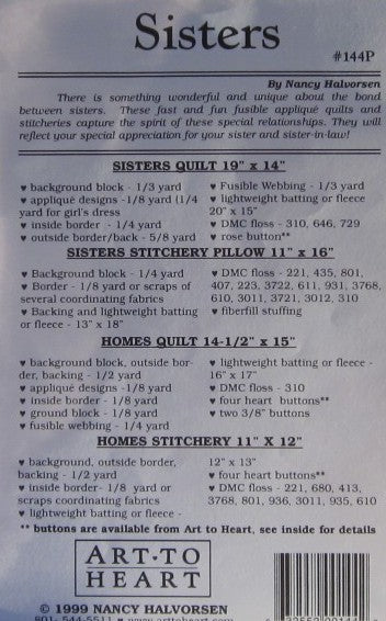 Sisters– Sewing Patterns House