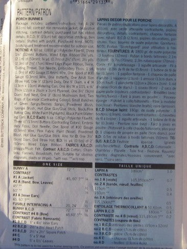 PORCH BUNNIES– Sewing Patterns House