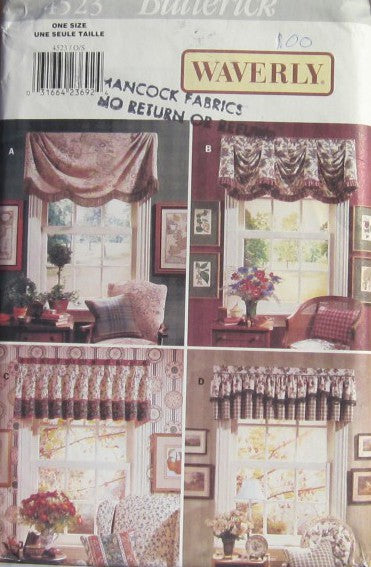 WINDOW TOPPERS– Sewing Patterns House