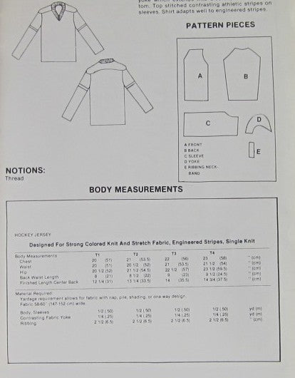 TODDLERS HOCKEY JERSEY– Sewing Patterns House